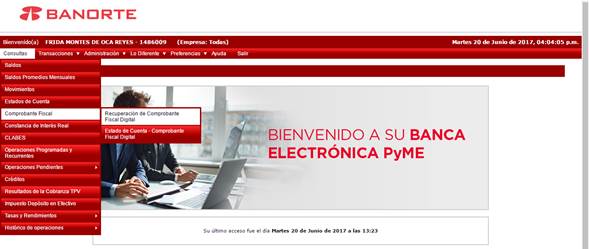 1) Ingresa através del Menú principal Consultas | Comprobante Fiscal ...